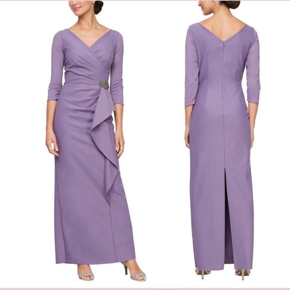 Alex Evenings | Dresses | Alex Evenings Nwt Icy Orchid Sz 2 | Poshmark